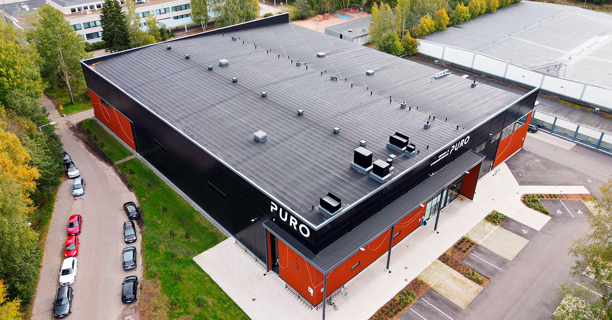 LapWall toimitti kattoelementit Liikuntakeskus Puroon